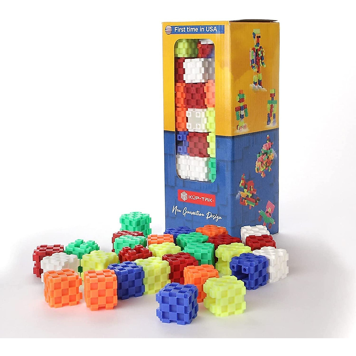 Building Blocks for Kids-72 Pcs Building Toys Set for Ages 3 & Up-Heavy Duty Plastic Blocks-Different Colored STEM Toy Building Sets-Develops Creativity, Imagination