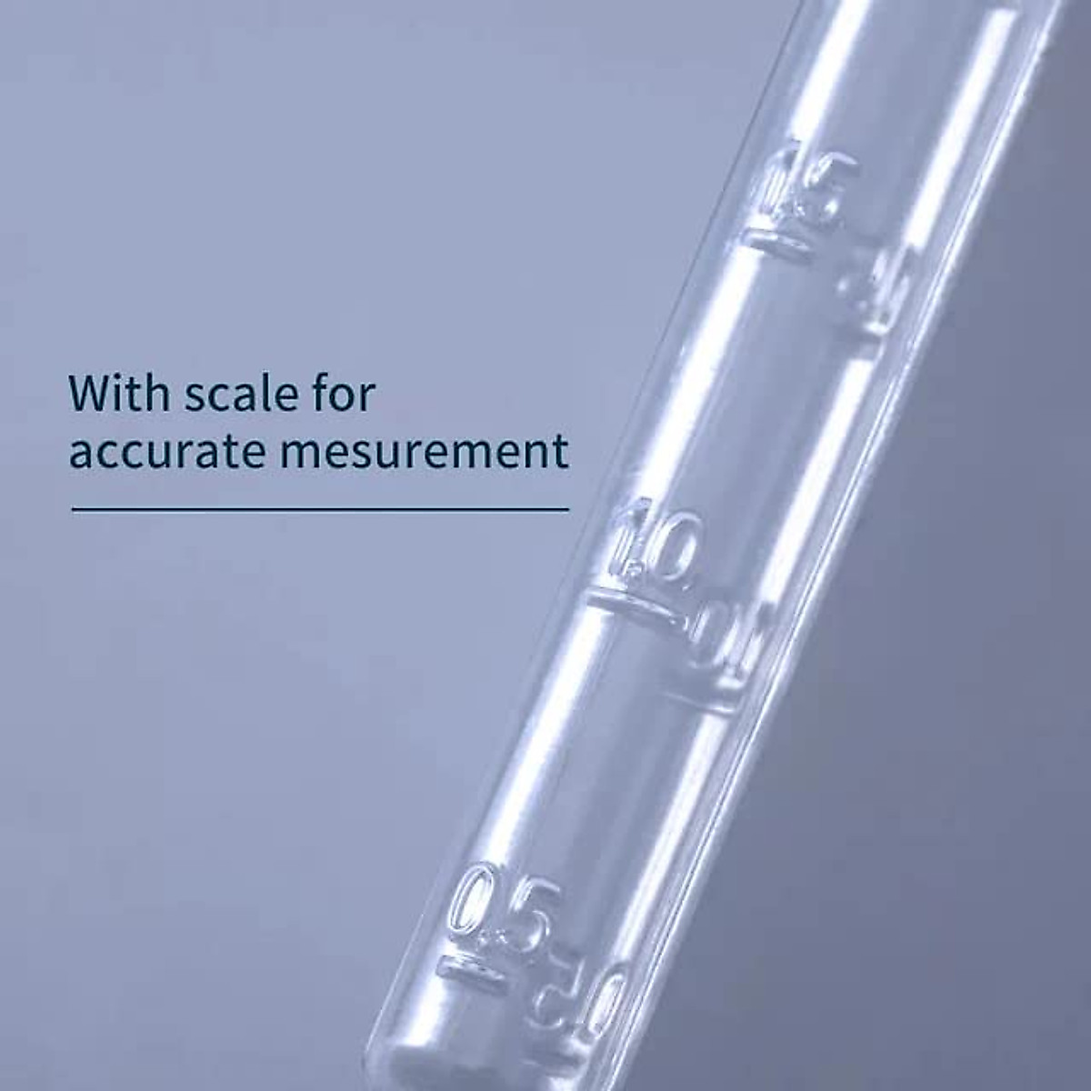 BIPEE 1ml（100pcs） Disposable Plastic Eye Dropper Transfer Pipettes Disposable Essential Oils Pipettes Calibrated Dropper Suitable for Science Laboratory, DIY Art