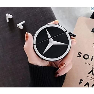 Haristar AirPod Case Cover, Soft Silicone Protective Cover with Keychain for Women Men Compatible with Apple AirPod 2nd 1st Generation Charging Case