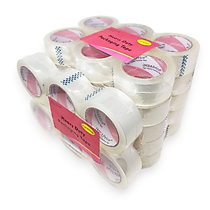 iMBAPrice Sealing Tape - 1 Box of Premium (36 Roll of 110 Yards) 36x330 Feet Long 2" Wide Ultra Clear Shipping Packaging Tape