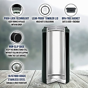 winorax Thin Blue Line Police Nutrition Facts 4-in-1 Tumbler Can Cooler Gifts for Men Police Academy Graduation Cops Officer American Flag