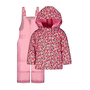 Carter's baby girls Heavyweight 2-piece Skisuit Snowsuit, Light Pink, 24 Months US
