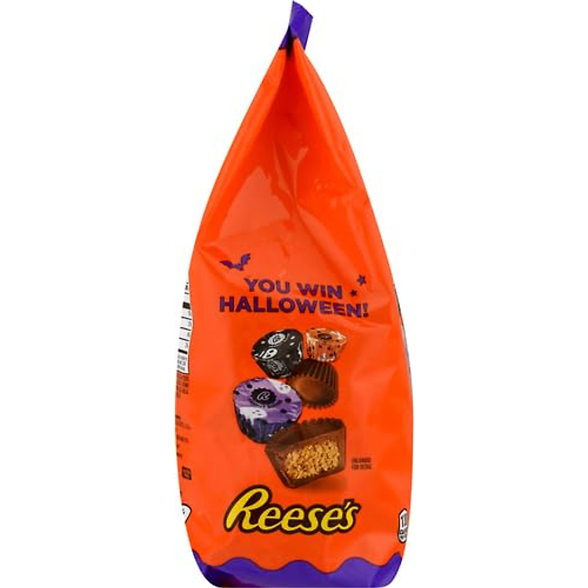 REESE'S Miniatures Milk Chocolate Peanut Butter Cups, Halloween Candy Bulk Bag, 31 oz
