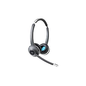 CISCO Headset 562, Wireless Dual On-Ear DECT Headset with Multi-Source Base for US & Canada, Charcoal, 1-Year Limited Liability Warranty (CP-HS-WL-562-M-US=)