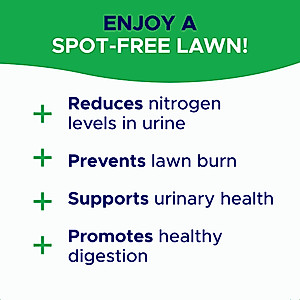 GOODGROWLIES Grass Burn Spot Chews for Dogs - Pee Lawn Spot Saver - Natural Urine Neutralizer for Grass Burn Spots - Dog Pee Lawn Repair - w DL-Methionine - 120 Ct