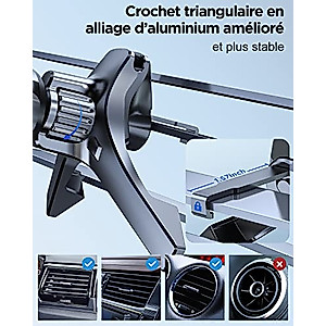 Wireless Car Charger - Lekente 15W Qi Fast Charging Car Phone Mount | Auto-Clamping Air Vent Car Cell Phone Holder for iPhone 14/13 /12/11 /X/XR/XS /8 Pro Max Mini Plus Samsung Galaxy Series