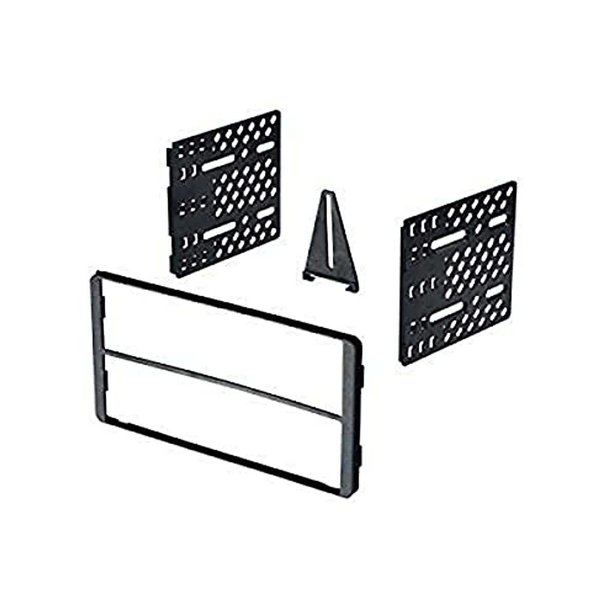 Ford Double Din Dash Kit & Scosche FD16B Compatible with Select 1998-2011 Ford Power/Speaker Connector/Wire Harness for Aftermarket Stereo Installation with Color Coded Wires