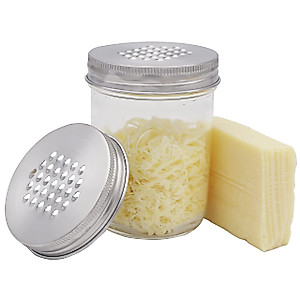 Mason Jar Lifestyle Grater/Shredder Lid for Wide Mouth Jars (3 Pack)
