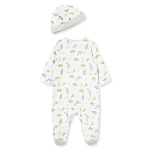 Little Me baby boys and Toddler Sleepers, Dinosaur Print, 3 Months US