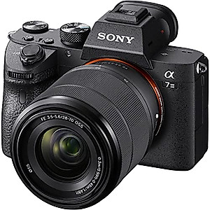 Camera Bundle for Sony a7 III Full-Frame Mirrorless Camera with FE 28-70mm f/3.5-5.6 OSS Lens and Accessories (128GB, Flash, Photo/Video Editing Software and More)