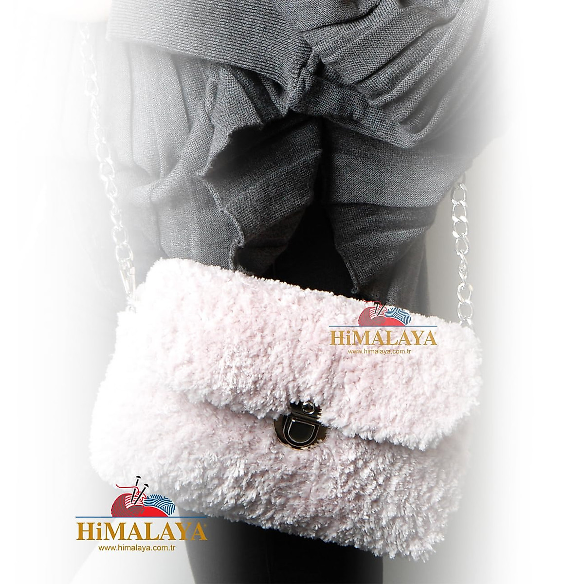 2 Ball/Skein Himalaya Koala Chenille Yarn, 100g/3.5 oz, 100 m/109 Yards, 100% Micro Polyester Bulky Chunky Yarn, Baby Yarn, for Amigurumi, Baby Blankets, and Home Decor, 75732