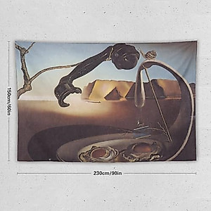 The Sublime Moment by Salvador Dali Painting Poster Tapestries Art Print Wall Photo Paint Tapestry Hanging Picture Family Bedroom Decor Gift 60"x90"