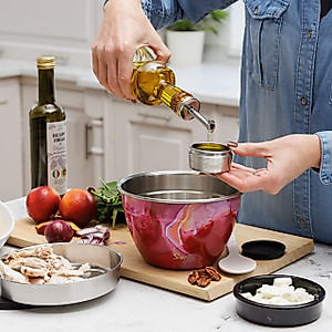 lifetime brands europe limited S'well Salad Bowl Kit, Rose Agate, 1.9L - Salad Lunch Box with Condiment Container and Removable Tray - Leak-Proof and Dishwasher Safe