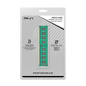 PNY Performance 8GB DDR3 1600MHz (PC3-12800) CL11 1.5V Desktop Memory - MD8GSD31600NHS