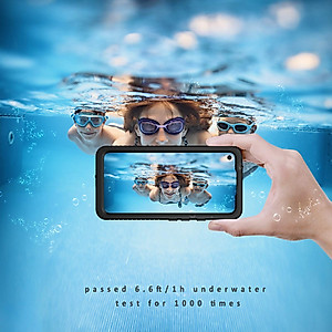 Lanhiem Pixel 4a 5G Case, IP68 Waterproof Dustproof Case [NOT Fit 4G Version] with Built-in Screen Protector, Full Body Protective Cover for Google Pixel 4a 5G Only, Black/Clear