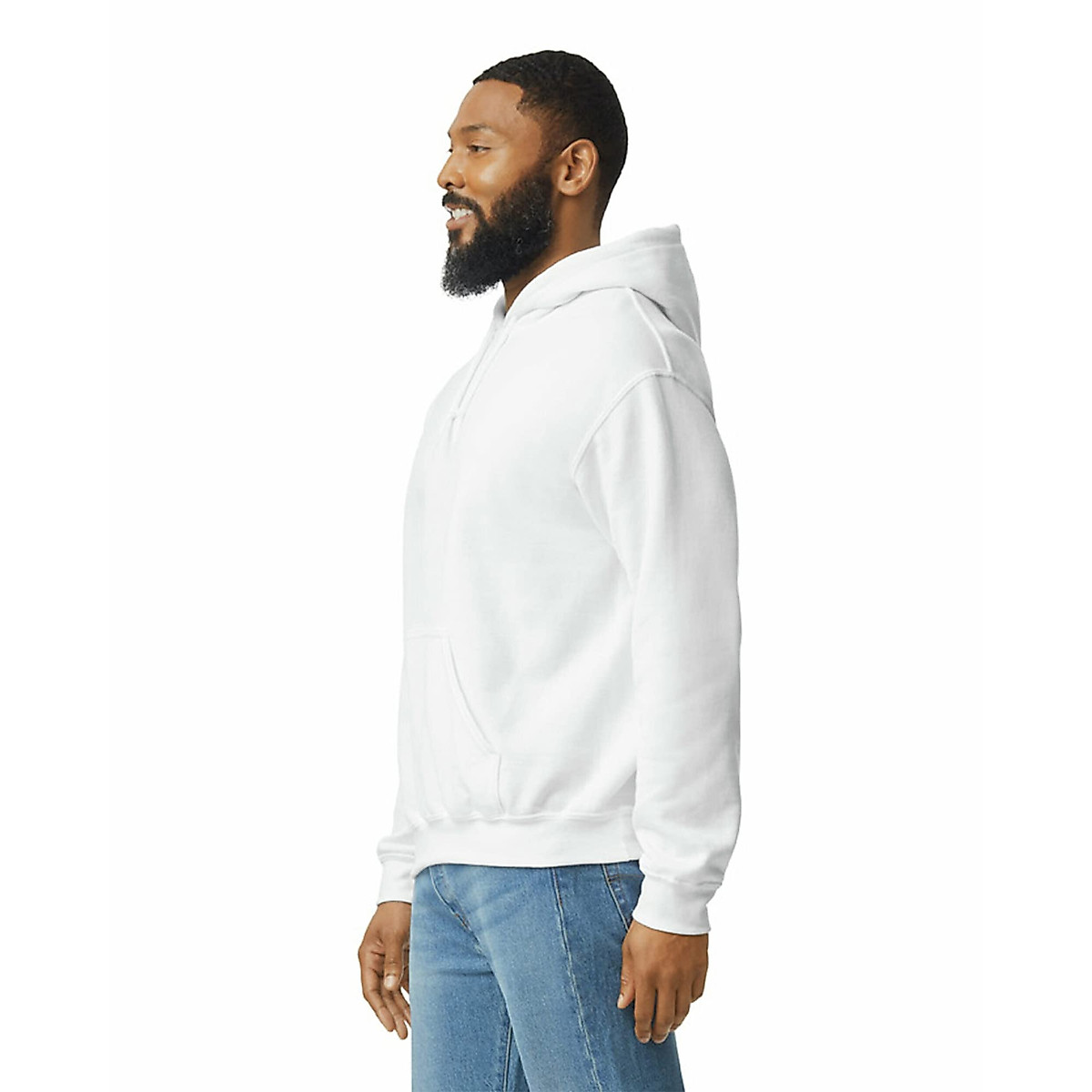 Gildan Adult Fleece Hoodie Sweatshirt, Style G18500, Multipack, White (1-Pack), X-Large