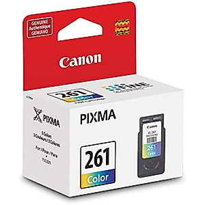 Canon 4 Pack CL-261 Color Ink Cartridge for PIXMA TR7020, TR7020a, TS5320, TS6420, TS6420a Printers