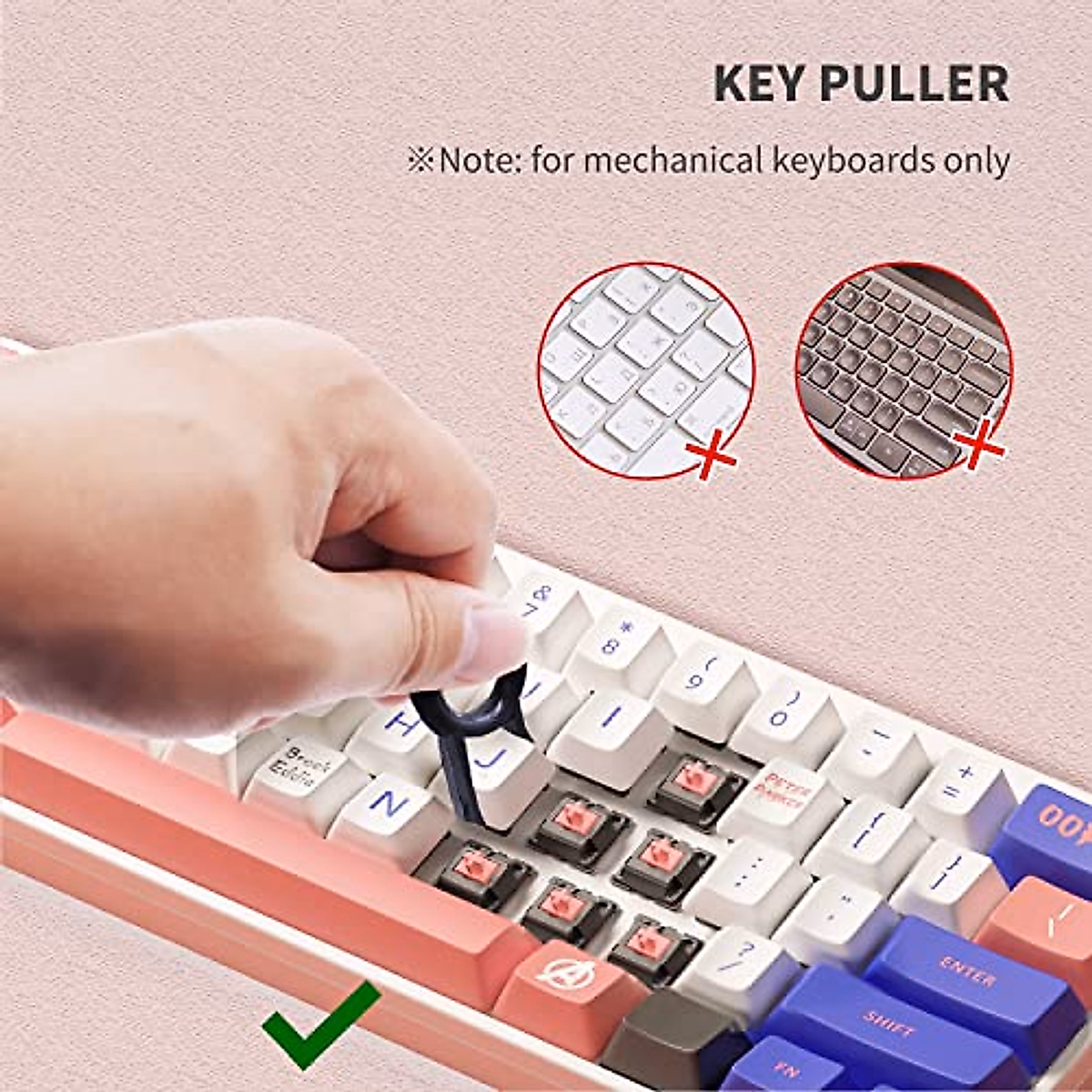 YIUYIUPI 5-in-1 Multi-Function Computer Cleaning Tools Kit Cleaning Soft Brush Keyboard Cleaner for Bluetooth Earphones Lego Laptop Airpods Pro Camera Lens (5 in 1 Black)