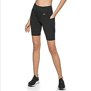 Tommy Hilfiger Sport Womens Sport Bike Short,Black,Medium