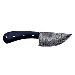 Smart & Sharp Custom Handmade Damascus Steel Hunting Knife/Skinning Knife SS-17333,34 and 35 (Black Micarta)