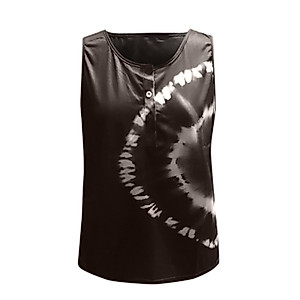 CofeeMO Bravetoshop Womens Tank Tops Summer Sleeveless Tunic Tops Casual Button Down Blouse Tshirts (Khaki,S)