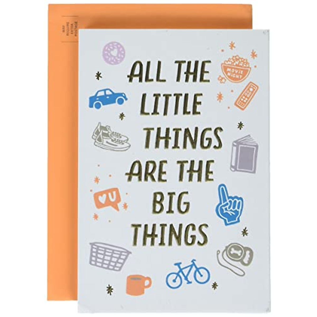 Hallmark Birthday Card for Husband (Hangable or Displayable Decoration, Little Things)