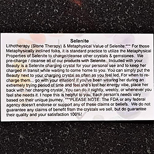 Zenergy Gems Faceted Hand-Made Natural Himalayan Selenite Crystal Pendants + Selenite Charging Heart Included (HEALING ENERGY - NEGATIVE ENERGY ABSORBER)