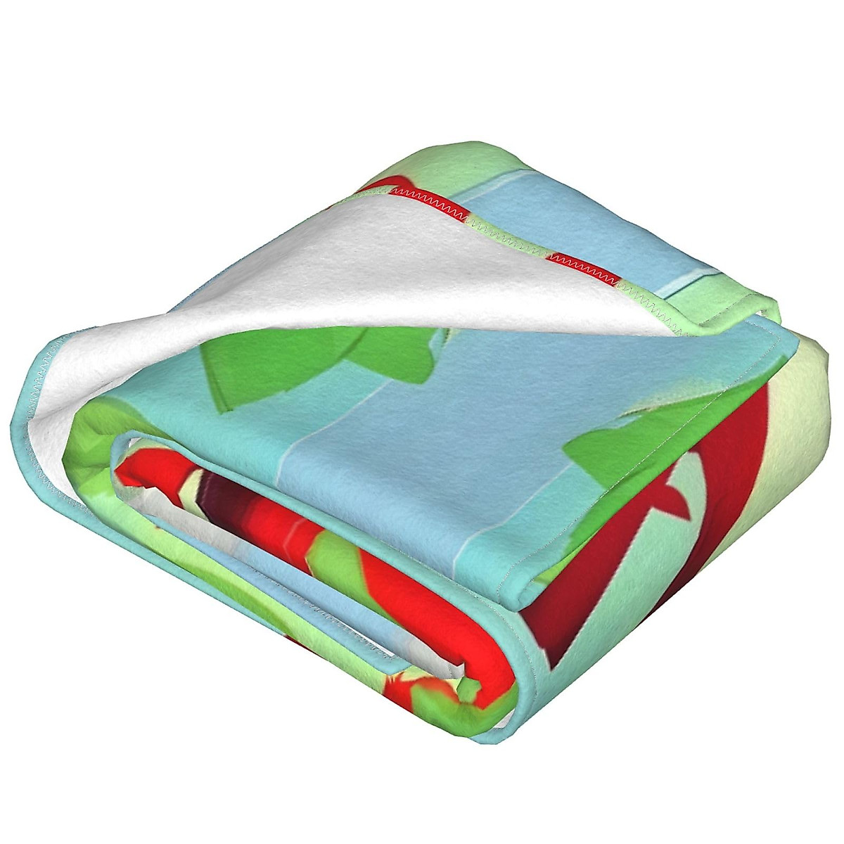 Red Leaf Bird Printed, Fashion Flannel Bed Blanket, Cozy Blanket Soft and Warm Sofa Blanket, Bedroom Blanket.80 X60