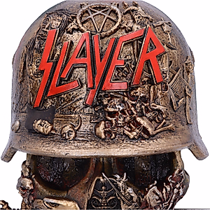 Nemesis Now Slayer Helmet Skull Trinket Box 17.5cm, Resin, Bronze, Officially Licensed Slayer Merchandise, Skull Trinket Box, Spacious Yet Stylish, Cast in The Finest Resin, Expertly Hand-Painted