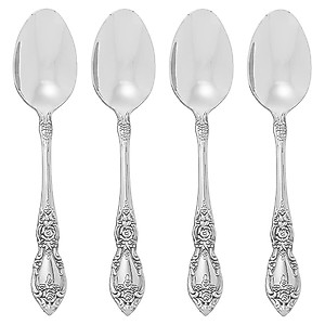 Oneida Flatware Wordsworth Set Of 4 Teaspoons,Silver