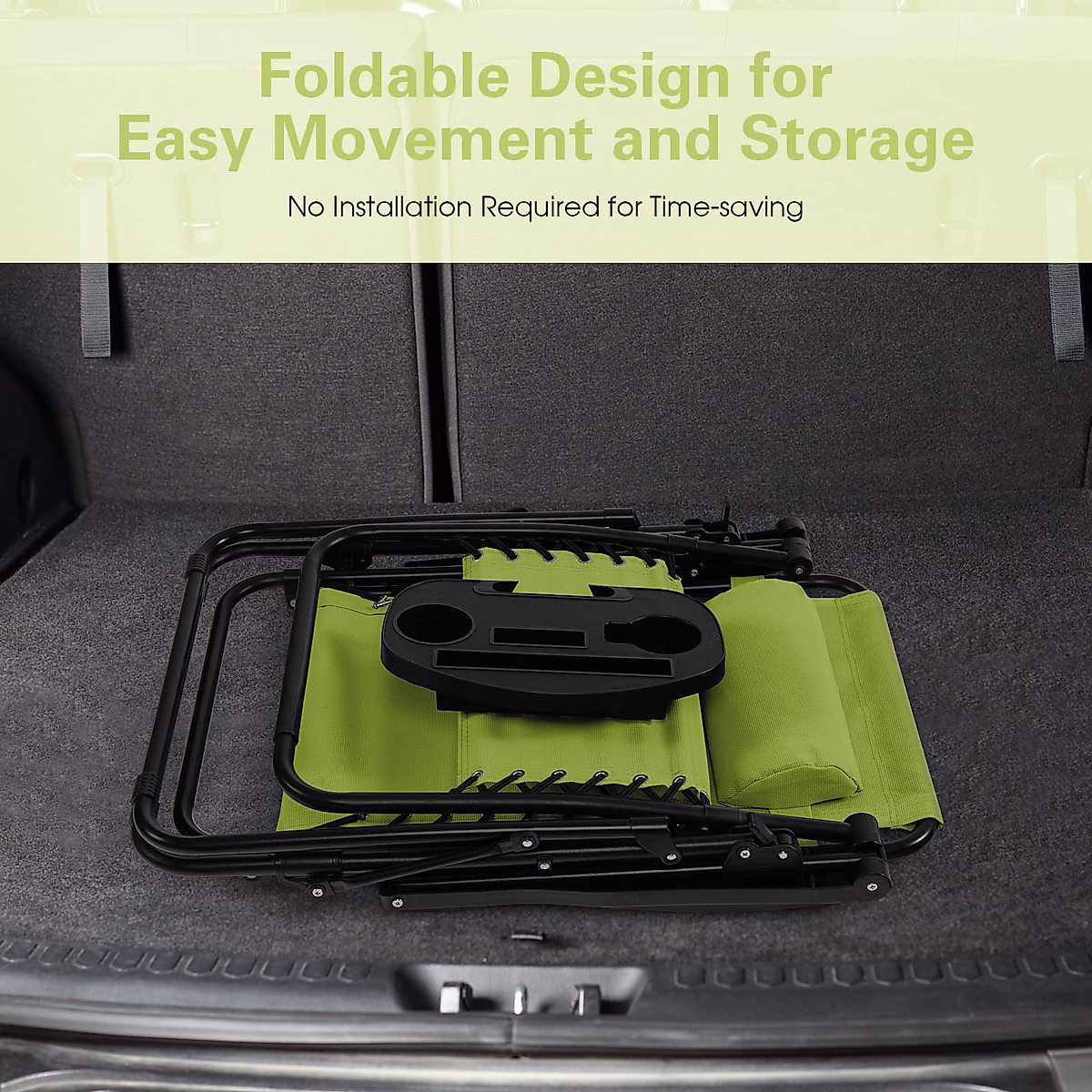 Goplus Zero Gravity Lounge Chairs, 160°Adjustable Folding Recliner w/Pillow and Cup Holder, 350LBS Comfy Outdoor Lounge Chairs for Patio, Lawn, Yard & Camp(1, Green)