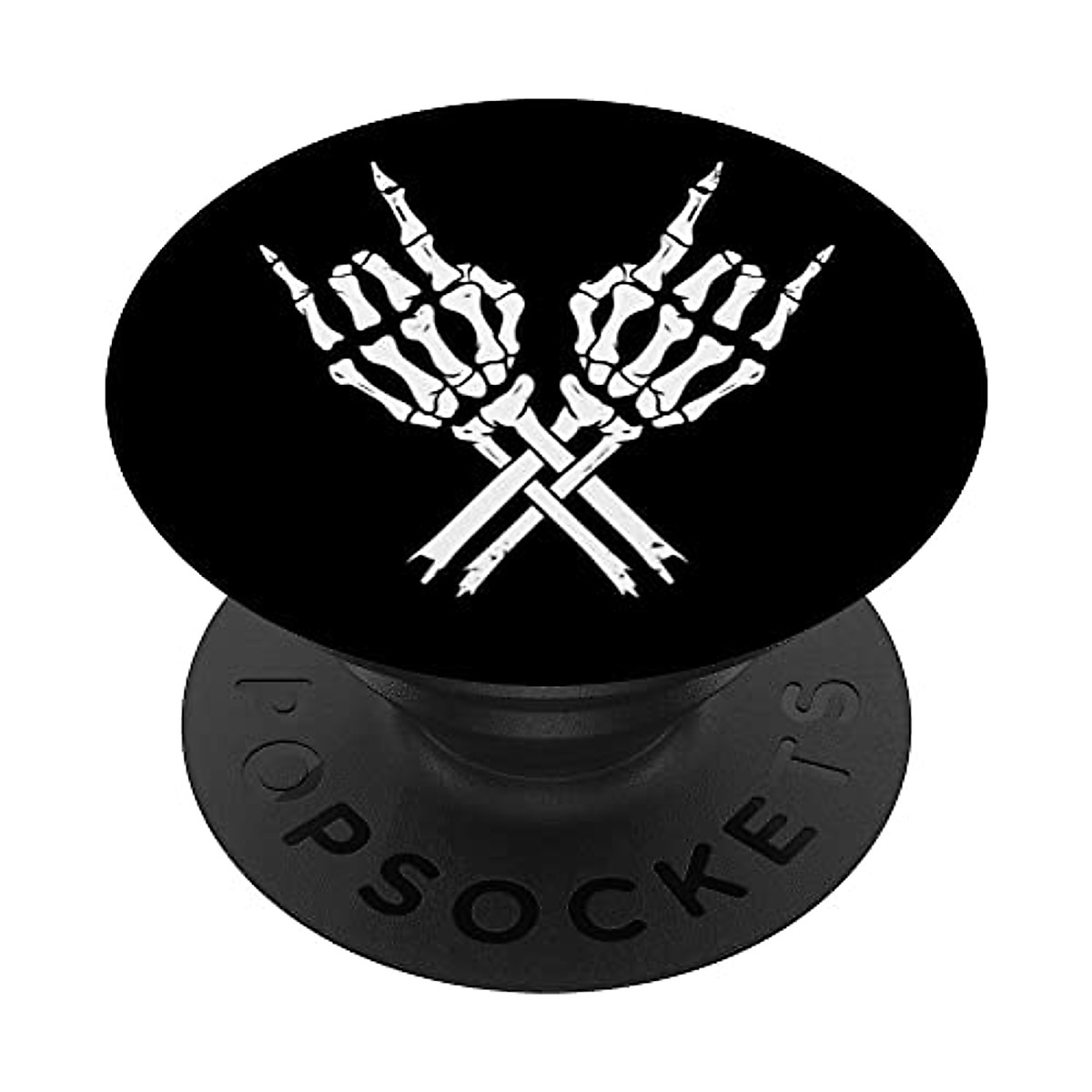 Devil Horns Skeleton Hands Heavy Metal Music Rock and Roll PopSockets Swappable PopGrip