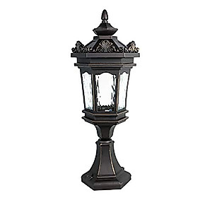 Lights Outdoor Die-cast Aluminum IP65 Waterproof Anti-Rust Pillar Door Post Light Terrace Landscape Exterior Lanterns Column Lamp Commercial Streetlights for Park Garden Community Lighting Stadium