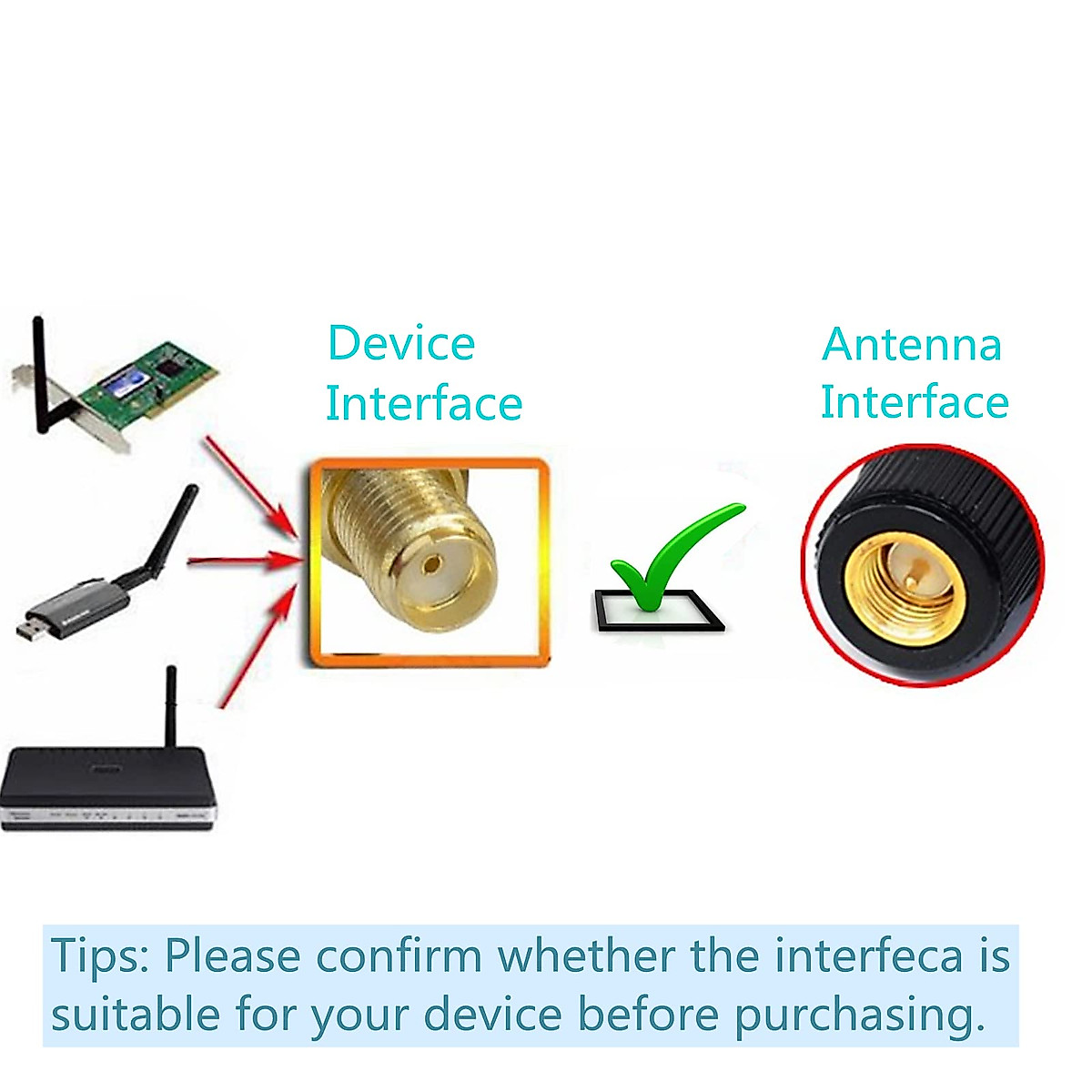 Yoidesu 2PCS Router Antenna,2X 5dBi 4G LTE Antenna, Gain Antenna with SMA Connector, Antenna, Antenna for Huawei B310/B593/B315s/E5186s CPE Router