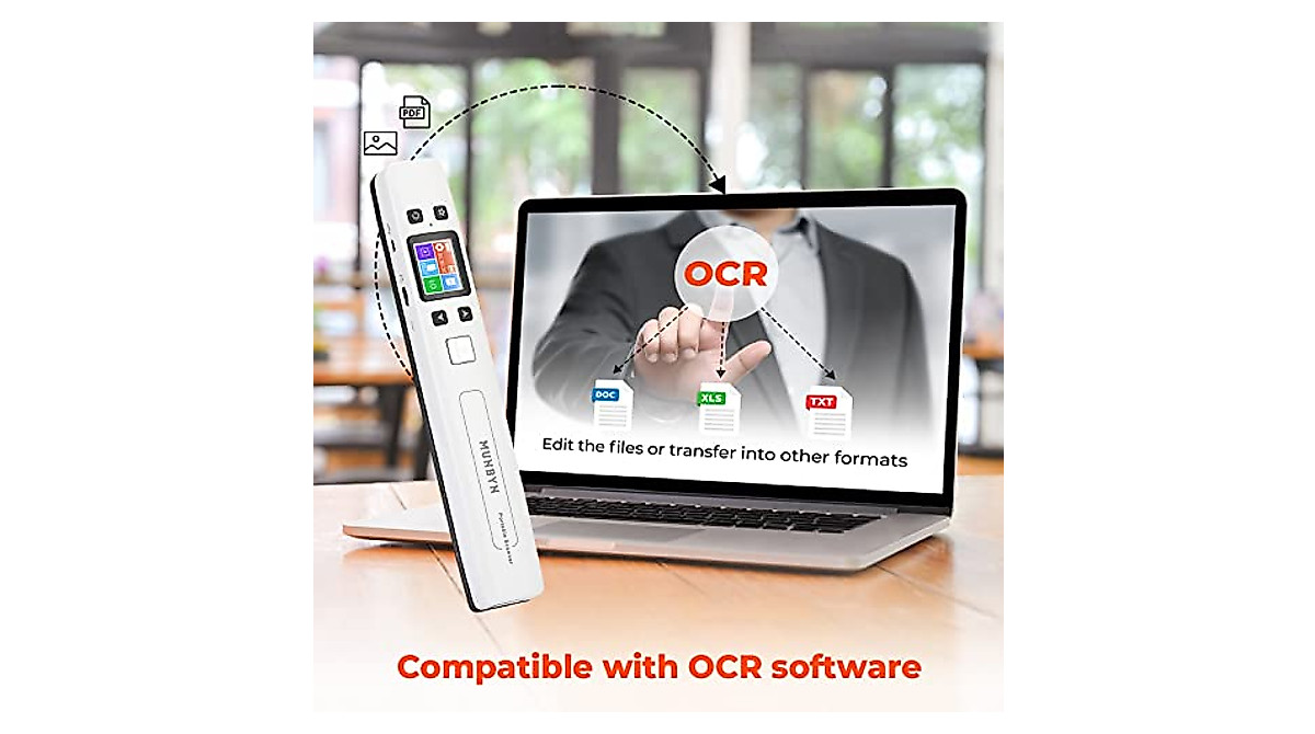 MUNBYN Portable Scanner - High-Quality Document Scanning