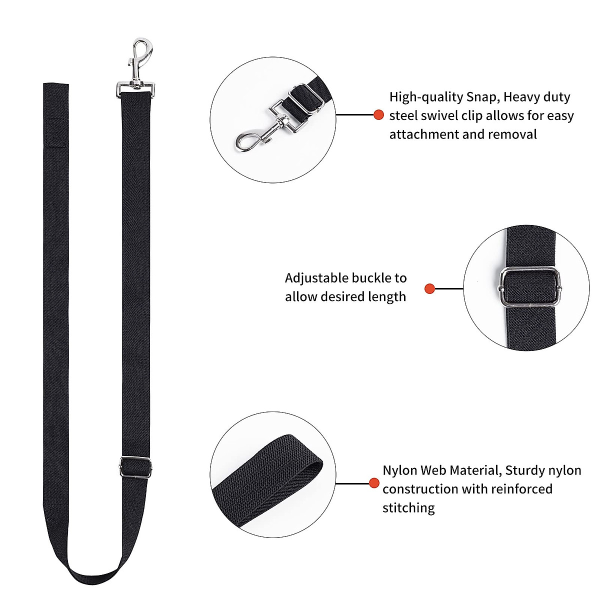 Premium Horse Blanket Sheet Leg Straps, 2 Pcs Adjustable 27.55" to 55" Length, Replacement Stretchy Belly Strap with Single Swivel Snaps