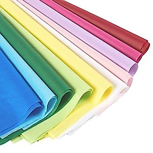 120 Sheets of 20 x 26" Tissue Paper for Gift Bags Wrapping, 10 Assorted Colors, Bulk for Arts, Crafts, Packaging, Party Decor
