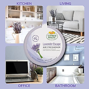 Citrus Magic Odor Absorbing Solid Air Freshener, Lavender Escape, 8-Ounce, 8 Ounce (Pack of 3), 3 Count