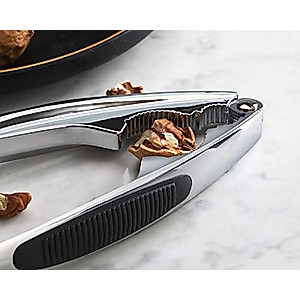 New Star Foodservice 27969 Die Cast Zinc Alloy Lobster Nutcracker Seafood Cracker with Soft Rubber Grips, 6", Silver