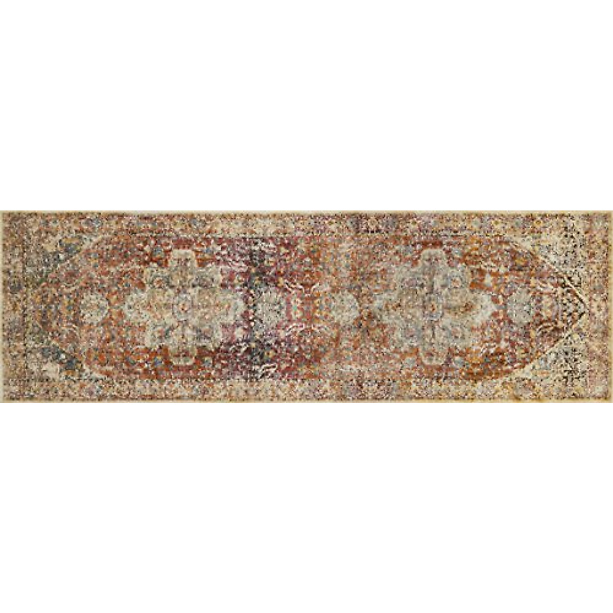 Loloi Javari Berry/Sunrise 2'-6" x 8'-0" Runner Rug