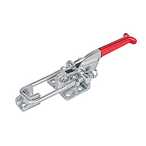 POWERTEC 2PK Toggle Clamp, 700 lbs Holding Capacity, 431 Adjustable U Bolt Latch w/Antislip Hand Grip for Woodworking Jigs & Fixtures, Smoker, Tire Carrier, Tool Box, Cabinet, Truck (20307-P2)