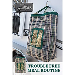 Kensington Hay Bag with Wire Rim — Sturdy Plastic Band Makes Loading Hay a Breeze — Holds Up to 2 Flake’s