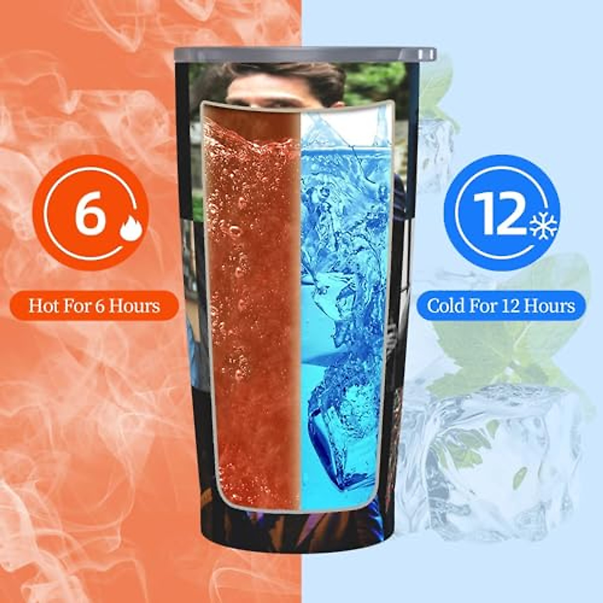 LAZHANG Richard Music Marx Stainless Steel Insulated Car Sippy Cup With Lid Travel Mug for Cold Hot 20 oz