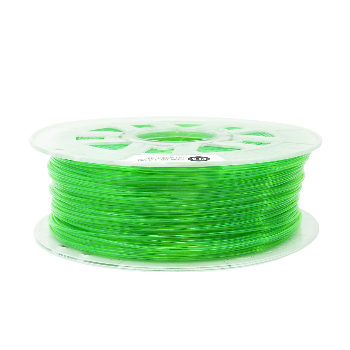 Gizmo Dorks 1.75mm PLA Filament 1kg / 2.2lb for 3D Printers, Translucent Green
