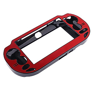 2pcs Protective Case Cover Skin for Sony PlayStation ps vita 1000 Controller Blue and Red