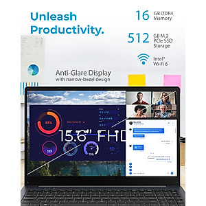 DYNABOOK Satellite Pro C50-J15250 Laptop, 11th Gen Intel Core i7-1165G7, Windows 11 Pro, 16 GB RAM, 512 GB SSD, 15.6" FHD Display, Intel UHD Graphics, Thin & Light, Full-Size Keyboard (PYS43U-00F00)