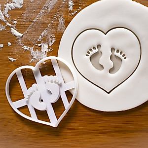 Baby Footprints cookie cutter, 1 piece - Bakerlogy