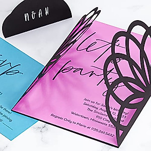 Astrodesigns Crafting Cardstock, 12" x 12", 65 lb/176 gsm, Very Black, 60 Sheets (91523)