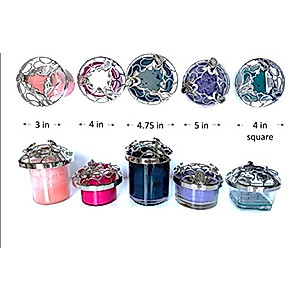 Peek Product Designs Adjustable Candle Topper for Jar Candles - Paisley - Candle Cover Shade Sleeves Candle Lid