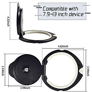 Tablet Stand Adjustable Universal Tablet Hand Strap Holder, 360 Degrees Handle Grip Compatible with iPad Pro 9.7/10.5, Air Mini Surface Pro, Samsung Huawei Tablet (White)